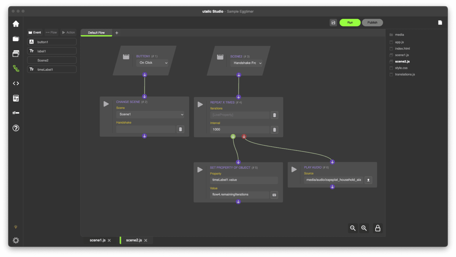 Workflow-Editor - utalic | Low-Code Development Environment